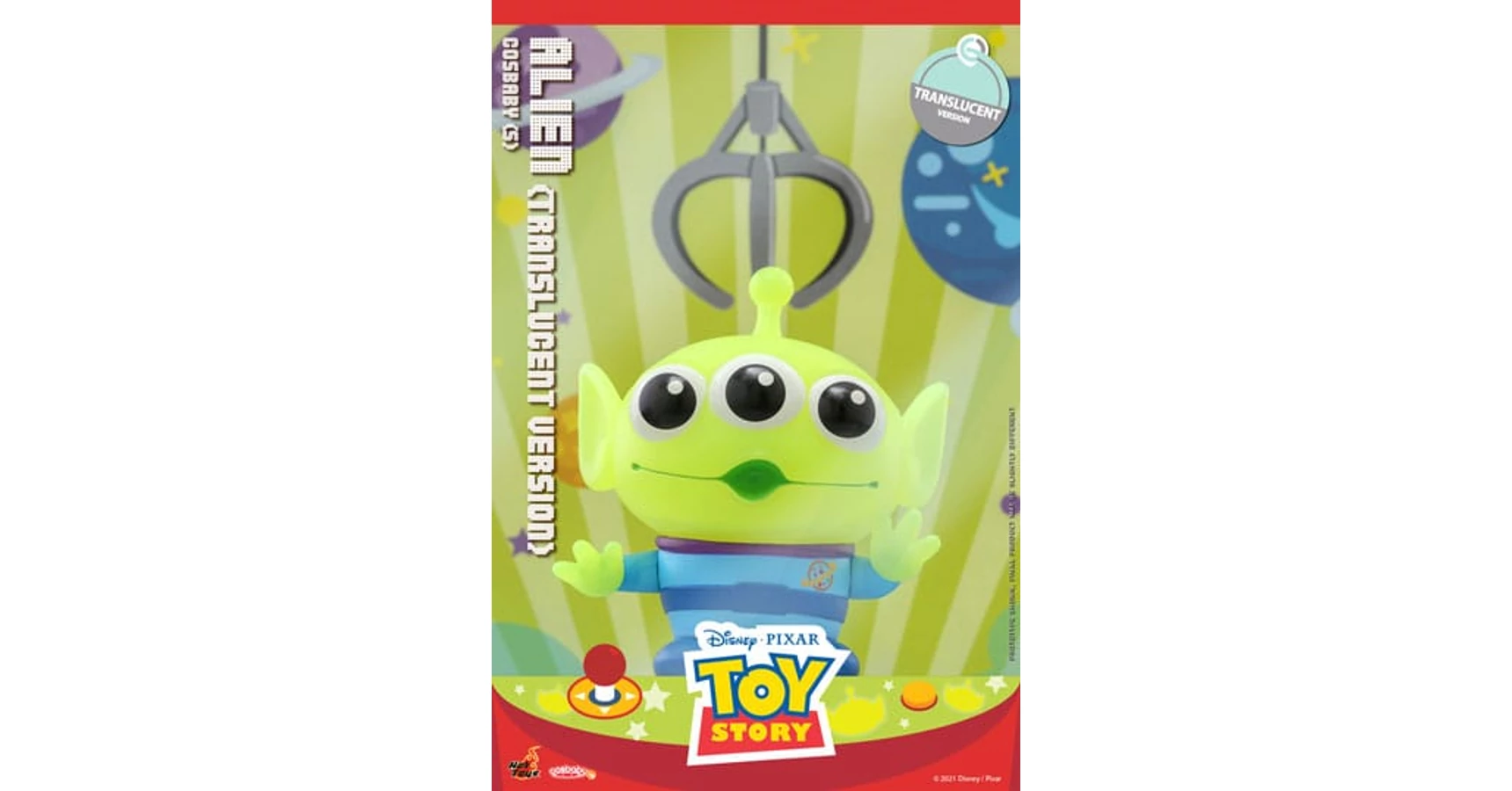 Toy Story Cosbaby (S) Figura Alien (Translucent Version) 10 cm